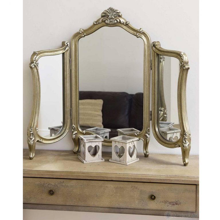 antique french style 3 way dressing table mirror GERCTIS ...