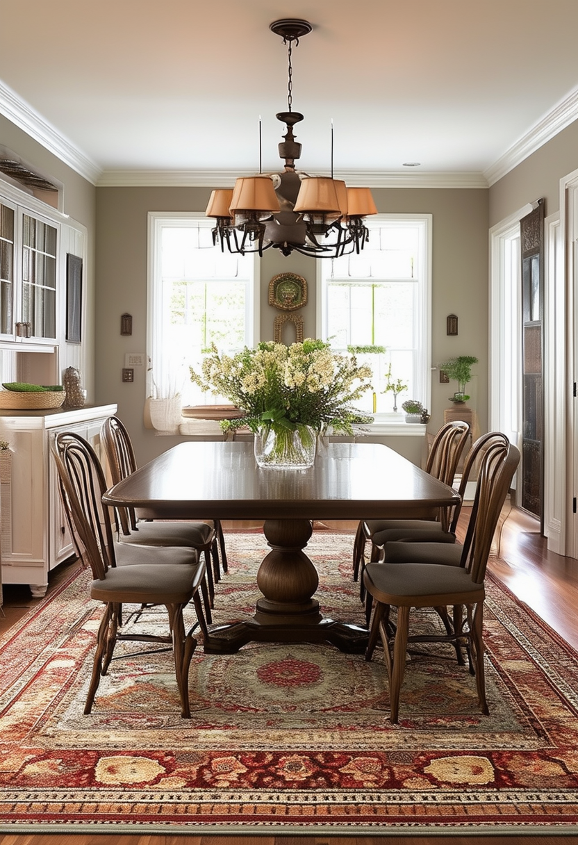 Dining Room Area Rugs: Color, Texture and Pattern Inspiration ...