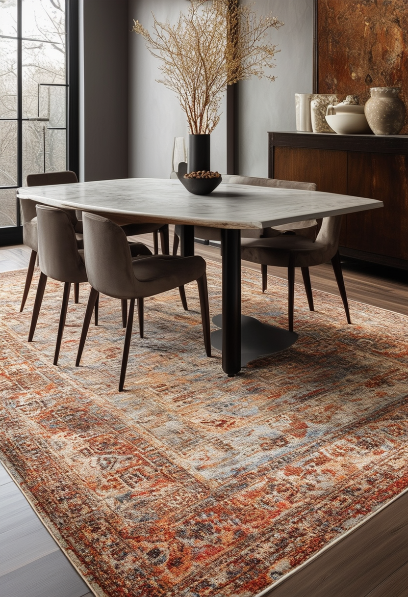 Dining Room Area Rugs: Design Tips for Modern Homes - goodworksfurniture